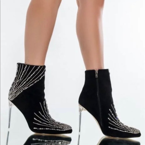 Nordstrom | Shoes | Starry Night Embellished Stiletto Statement Booties | Poshmark